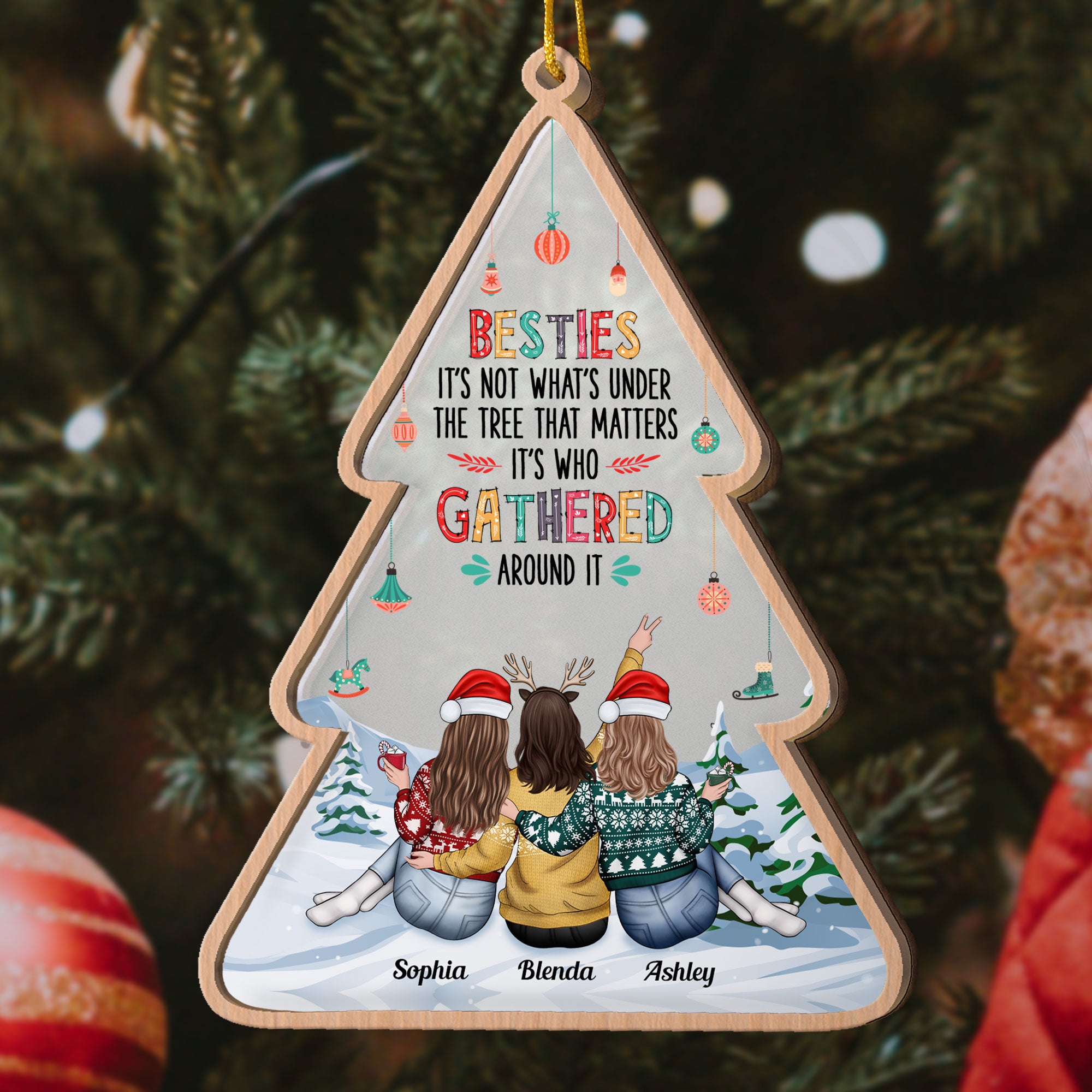 Wooden And Frosted Acrylic Ornament – Macorner