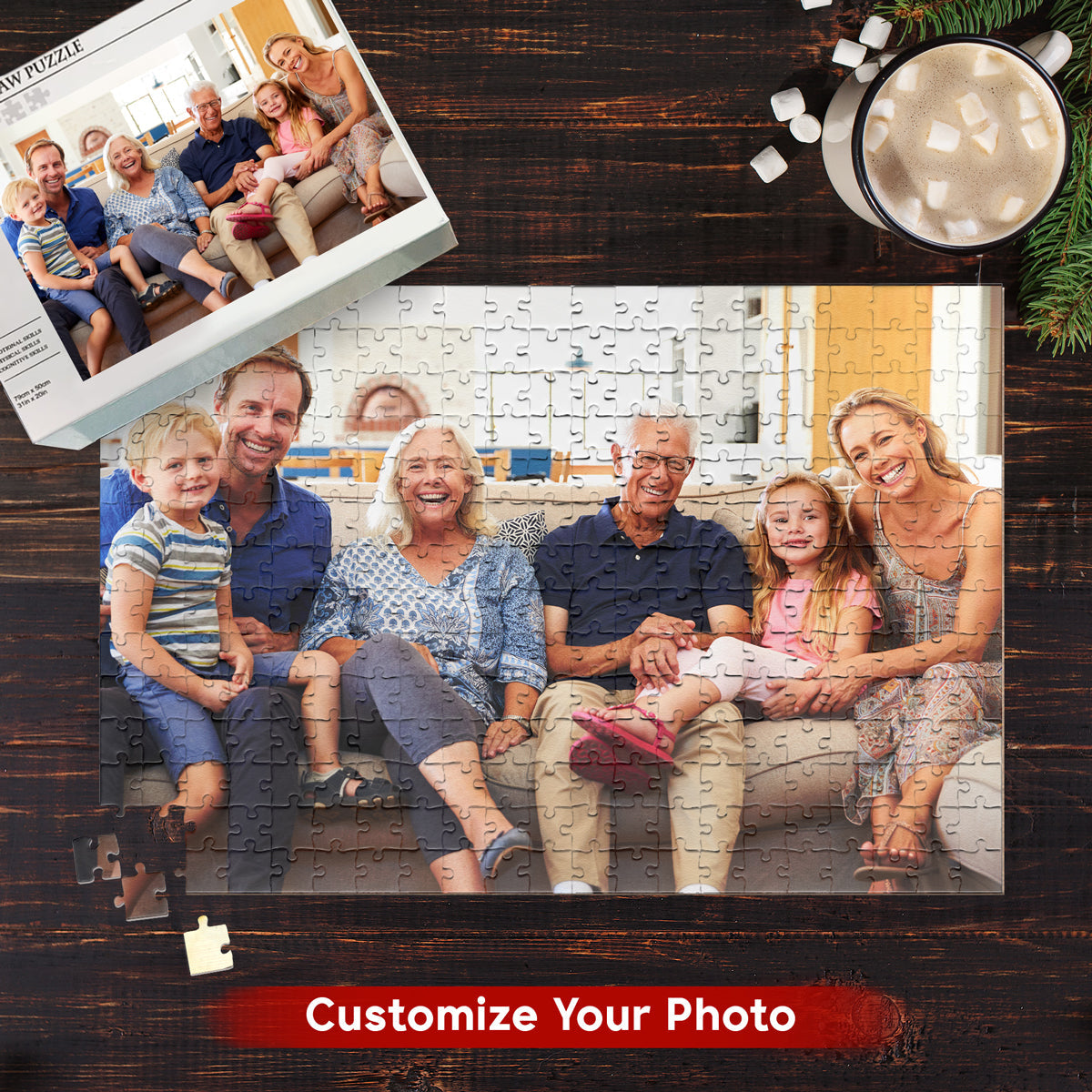 Gift For Grandparents - Personalized Photo Jigsaw Puzzle – Macorner