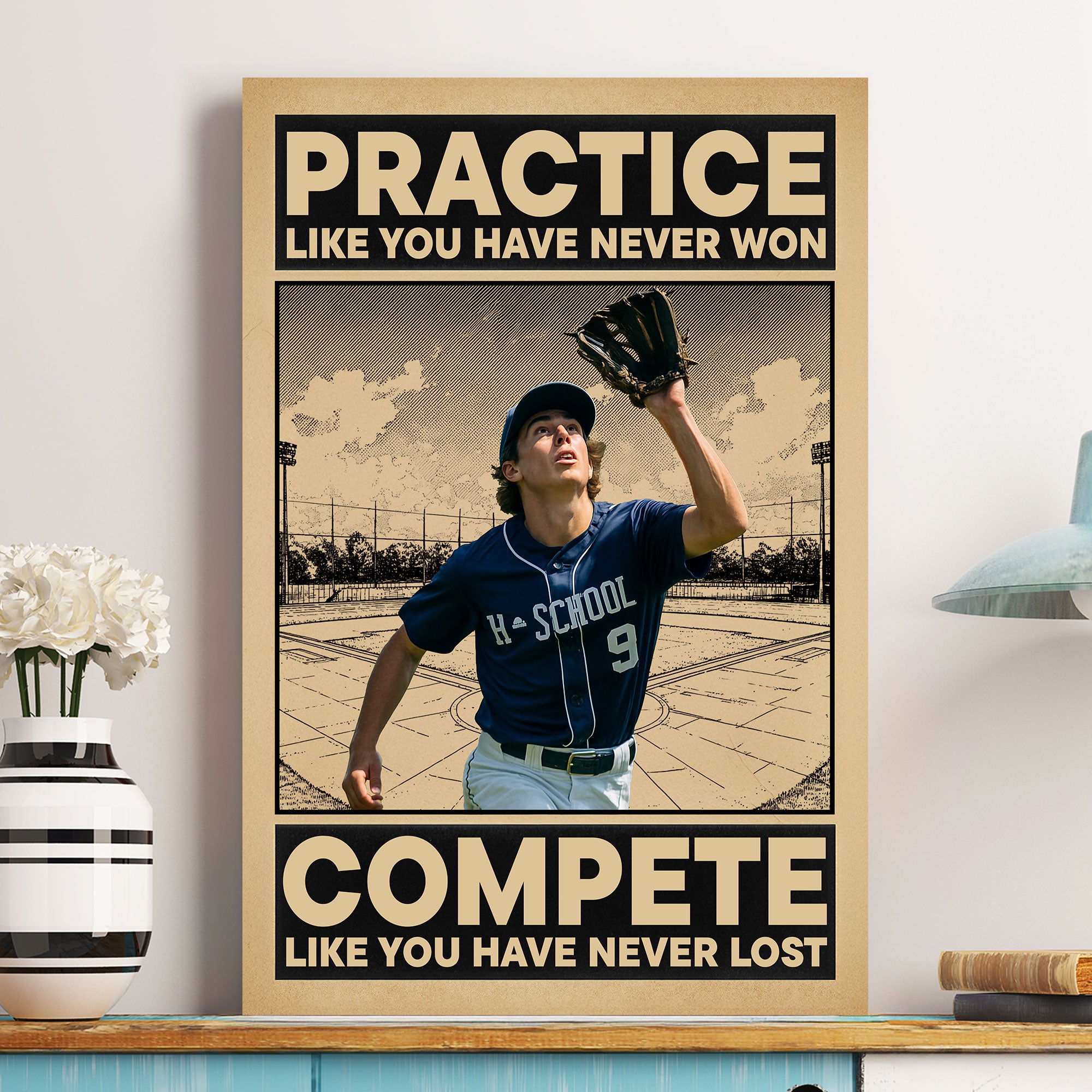 Practice Like You Have Never Won - Personalized Photo Poster – Macorner