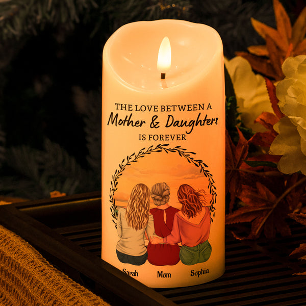 The Love Between A Mother & Daughters - Personalized LED Candle – Macorner