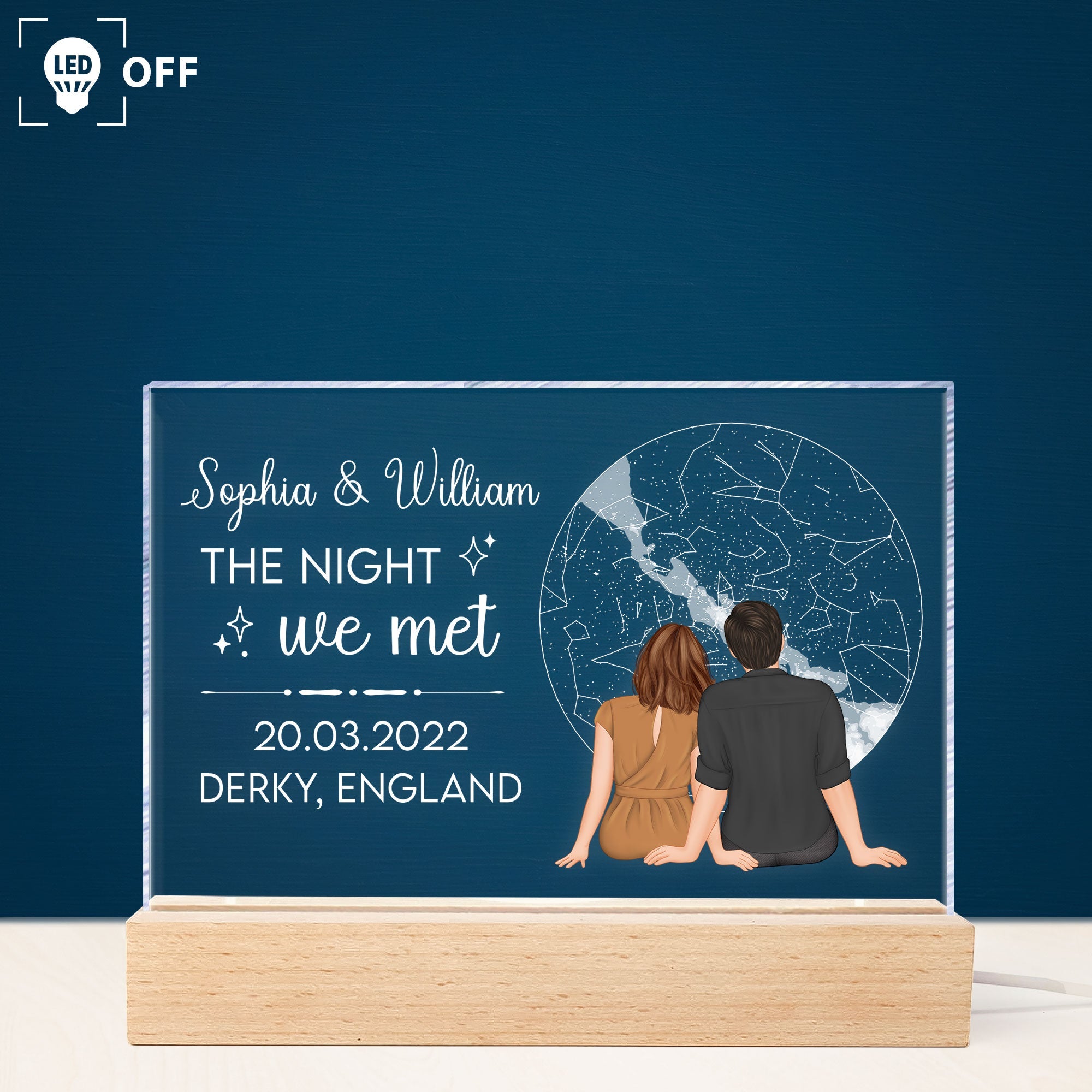 The Night We Met Custom Star Map - Personalized LED Light – Macorner