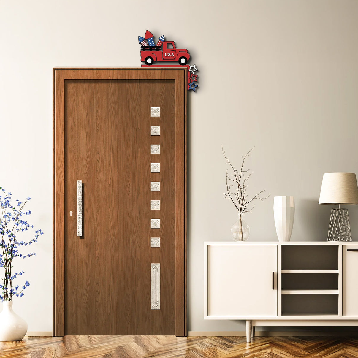 4th Of July Patriotic Usa 250th Anniversary - Personalized Door Corner ...