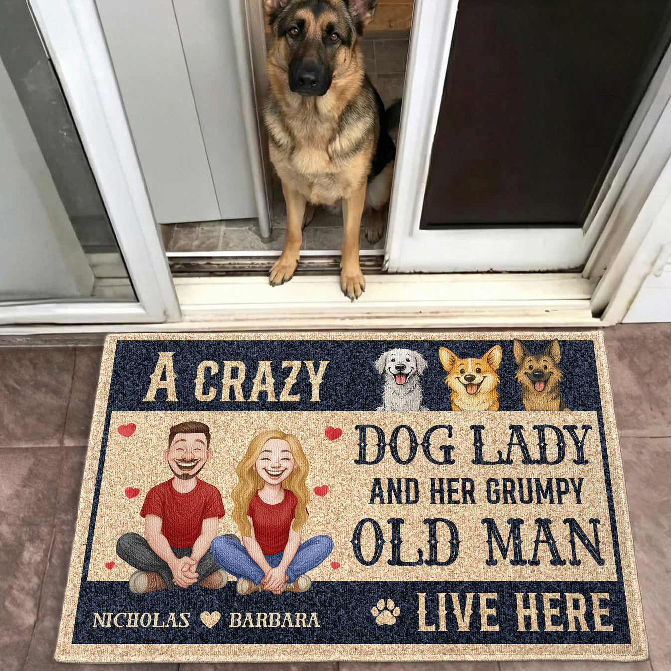 A Crazy Dog Lady And Her Grumpy Old Man Live Here New Version ...
