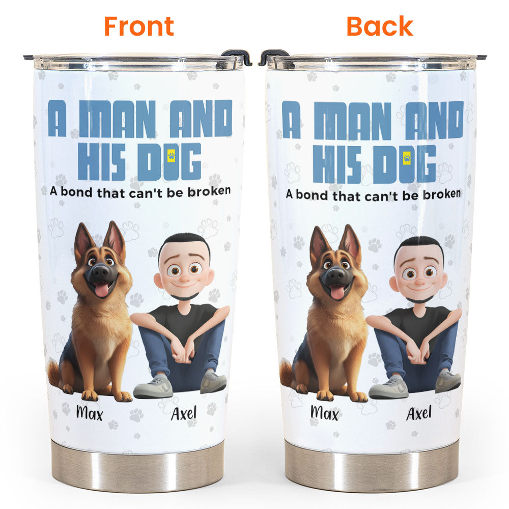 A Man & His Dogs - Personalized Tumbler Cup – Macorner