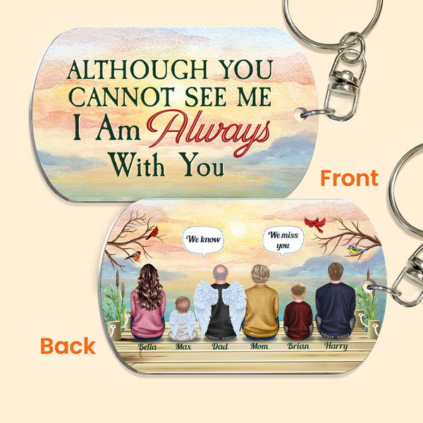 Although You Cannot See Me - Personalized Keychain – Macorner