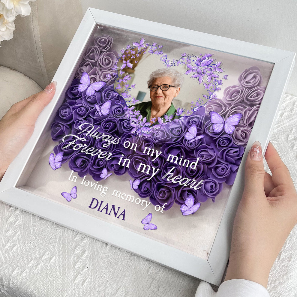 Always On My Mind Forever In My Heart - Personalized Photo Flower ...