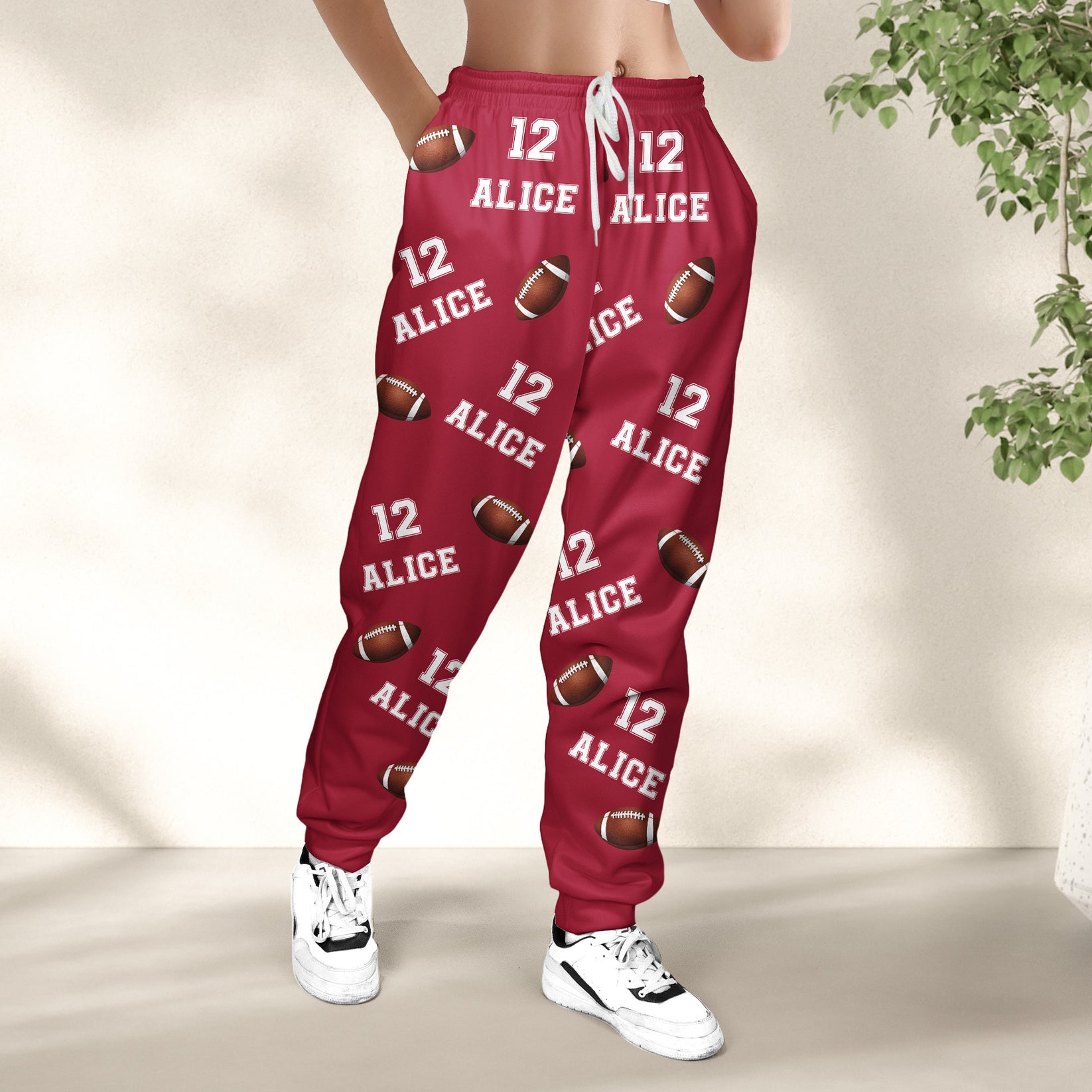 American Football Custom Name, Number - Personalized Sweatpants ...