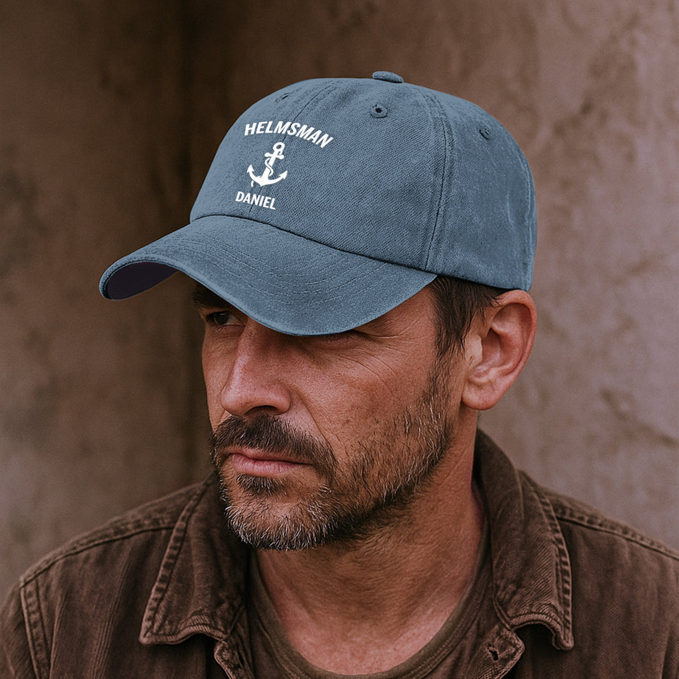 Anchor Compass Sailing Boat, Nautical - Personalized Cap – Macorner