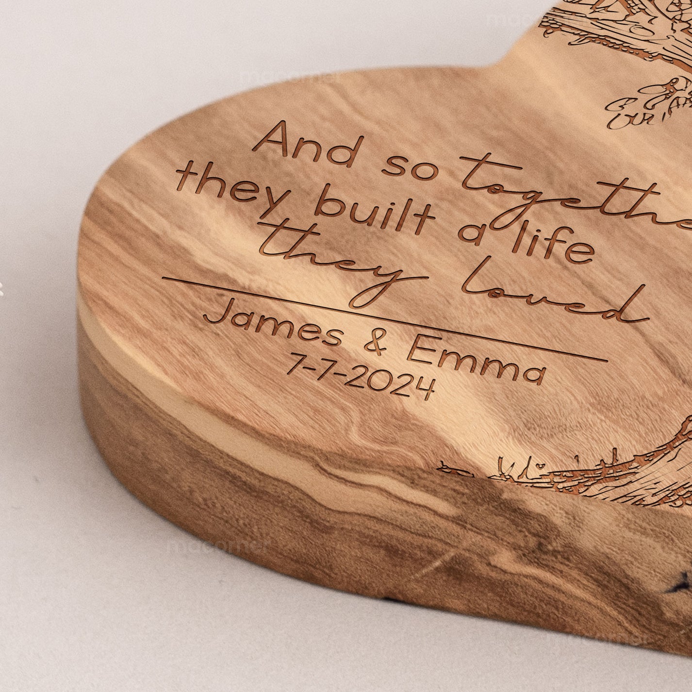 And So Together They Built A Life They Loved - Personalized Engraved ...