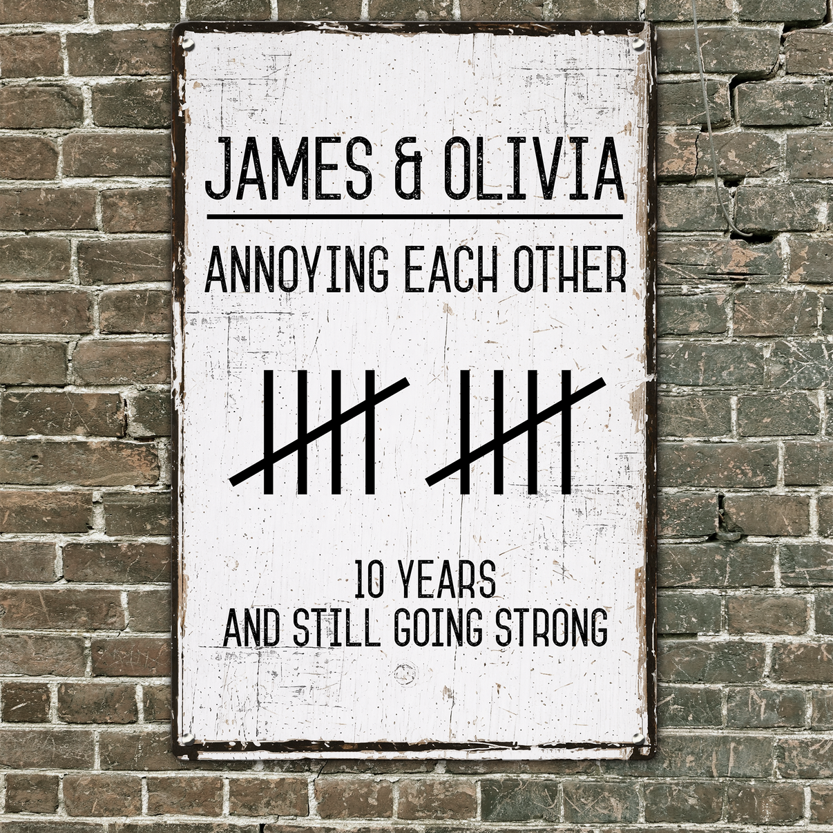 Annoying Each Other And Still Going Strong - Personalized Metal Sign ...