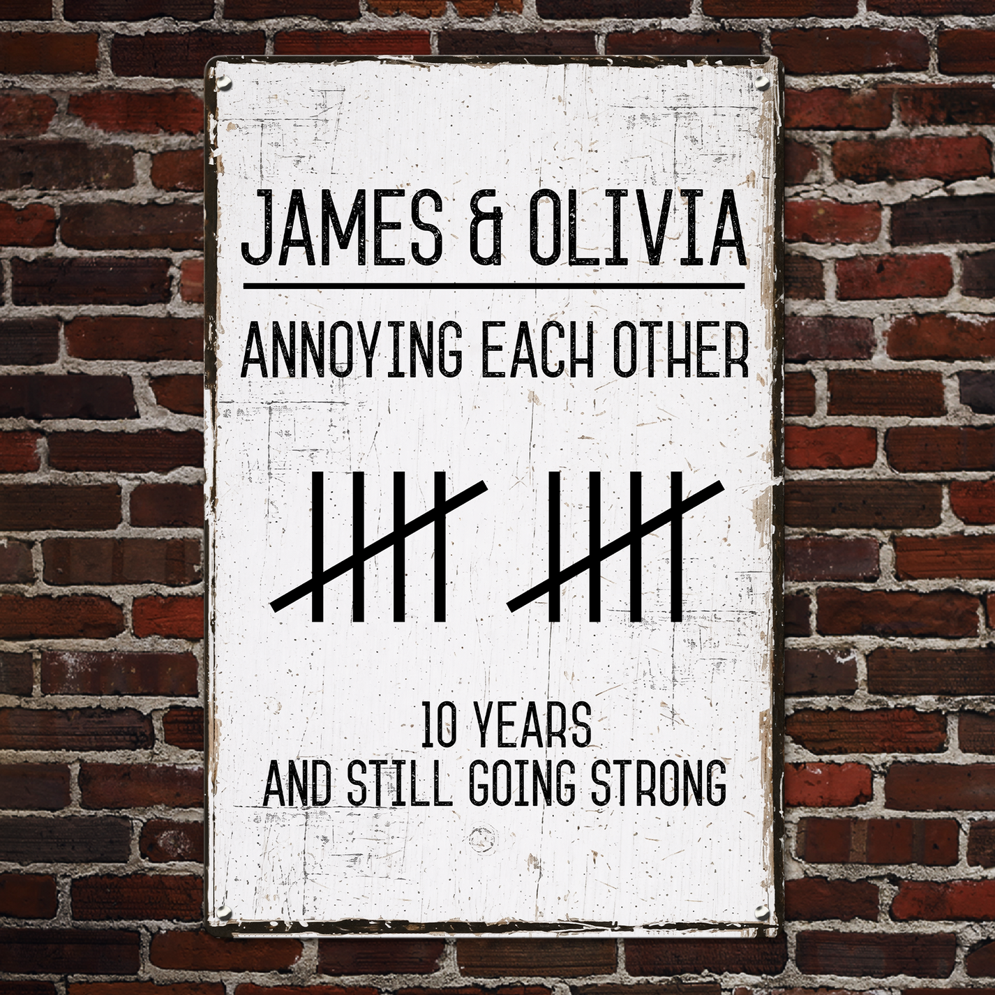 Annoying Each Other And Still Going Strong - Personalized Metal Sign ...