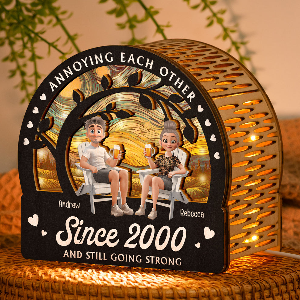 Annoying Each Other Since & Still Going Strong - Personalized Lantern ...