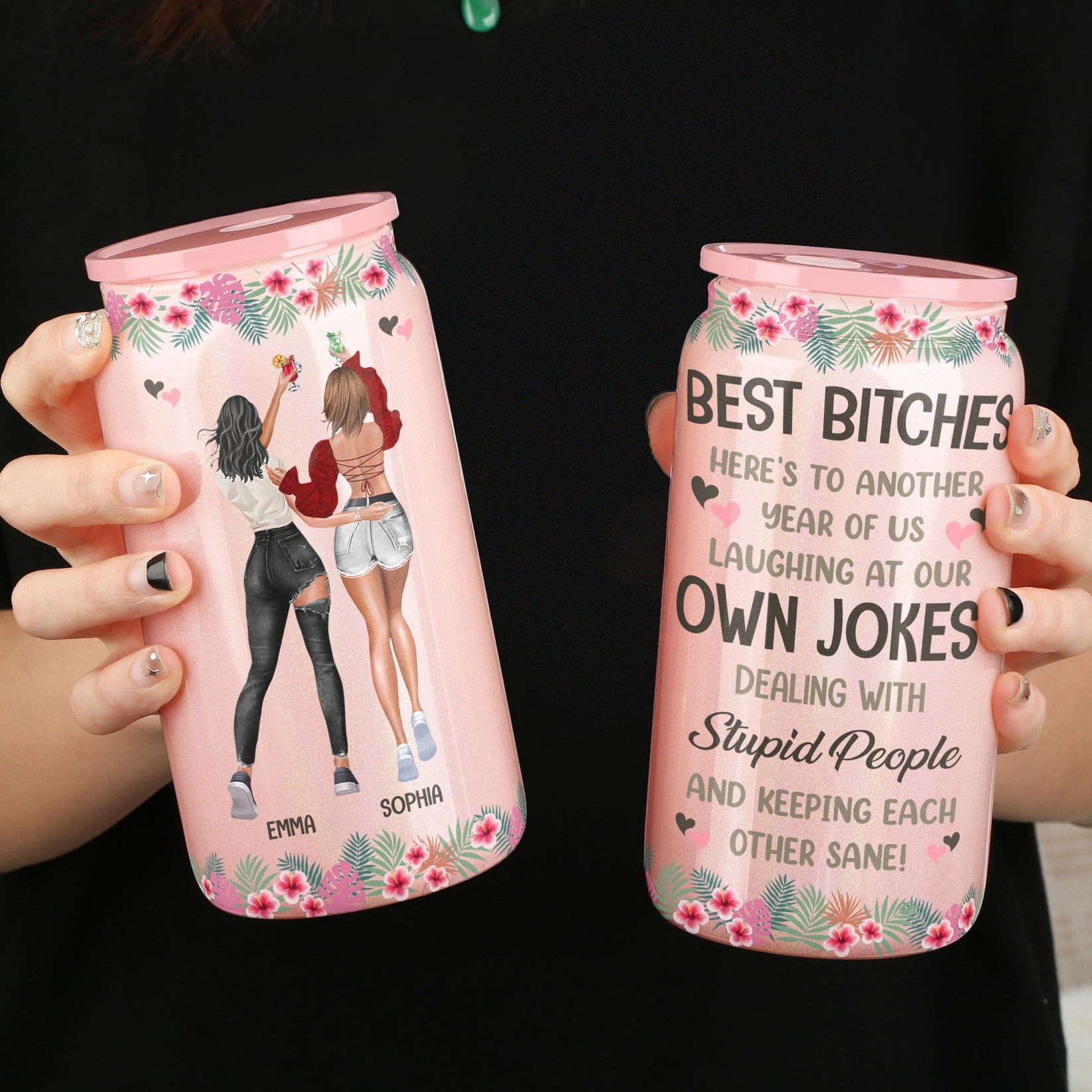Another Year Of Us Laughing At Our Own Jokes - Personalized Shimmer Gl ...