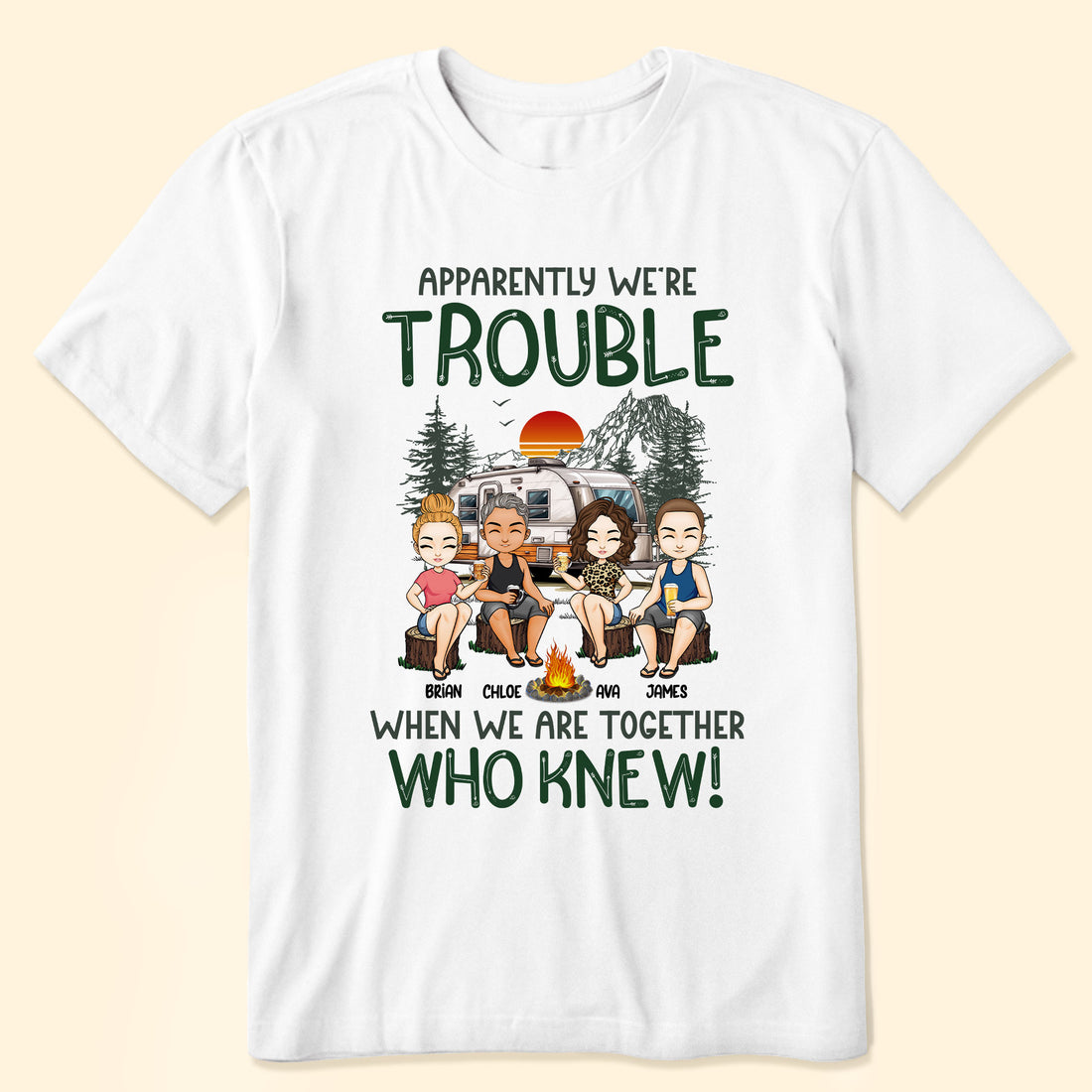 Apparently We're Trouble - Personalized Shirt – Macorner