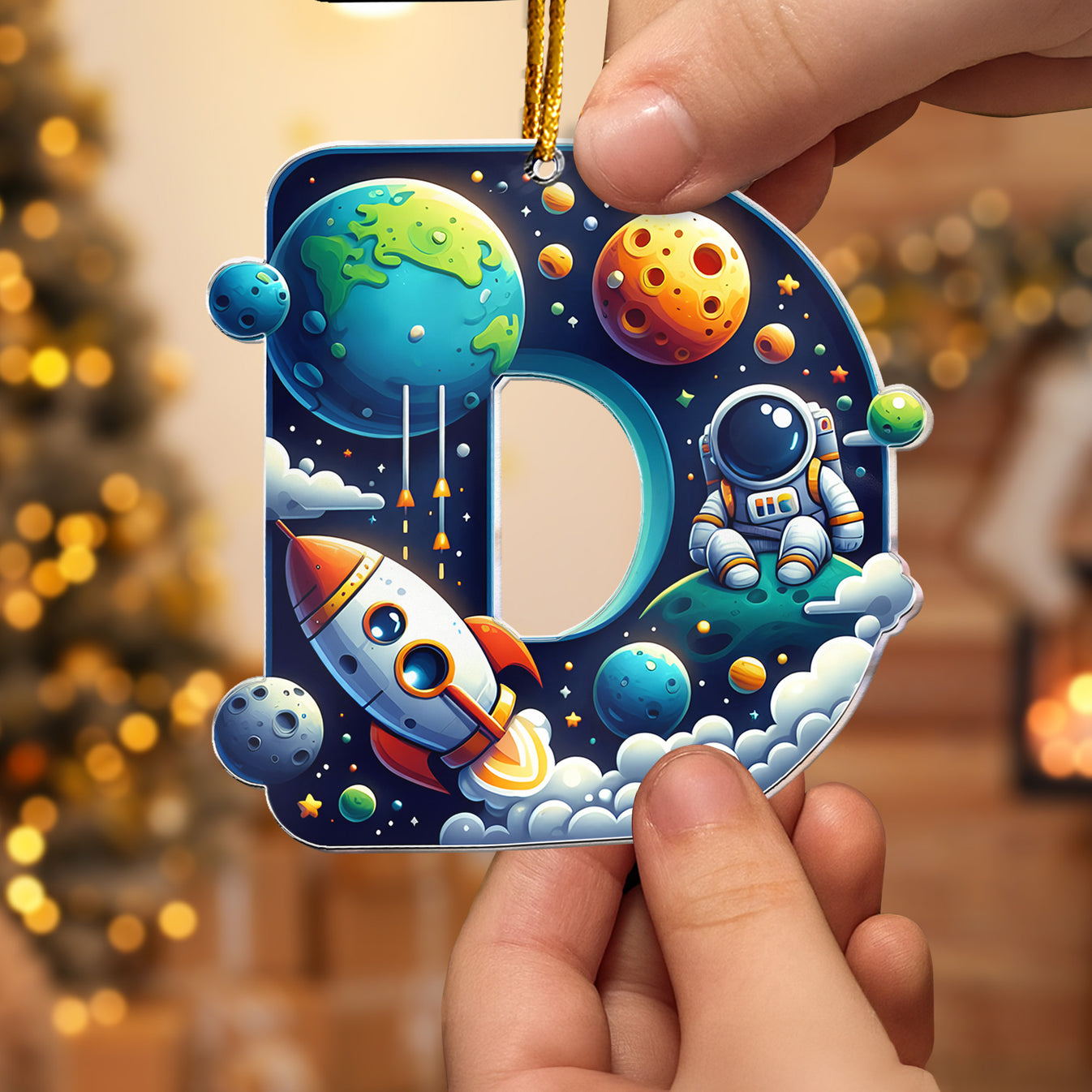 Astronaut Space Theme Letters For Kid Christmas Gift - Personalized ...