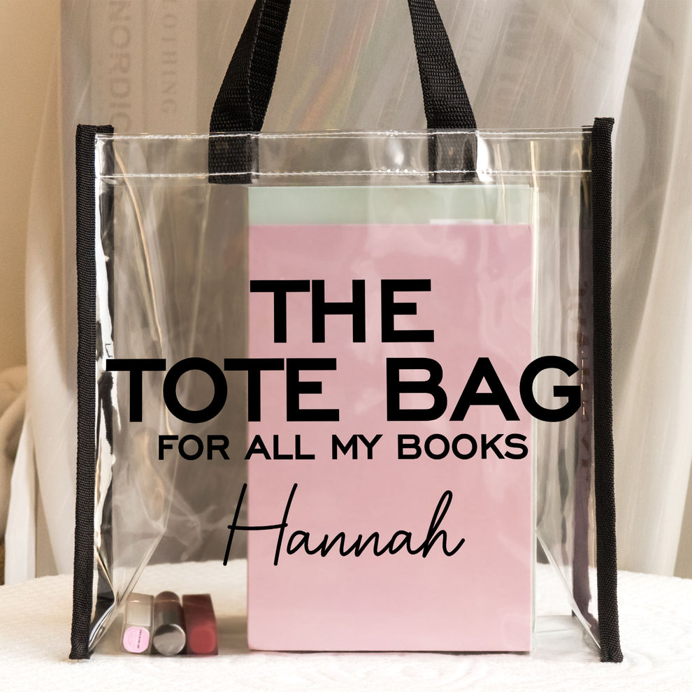 Bag For All My Books - Custom Clear Tote Bag – Macorner
