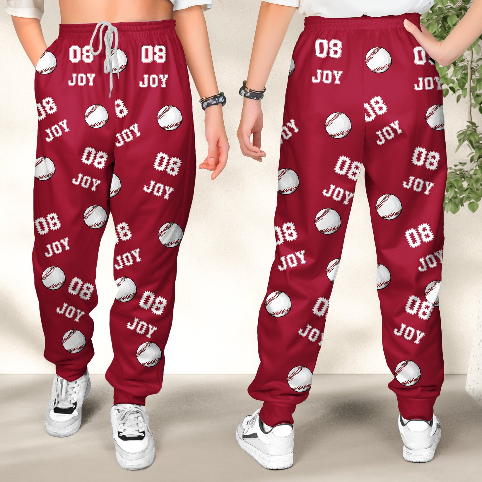 Baseball Custom Name, Number - Personalized Sweatpants - Lounge Pants ...