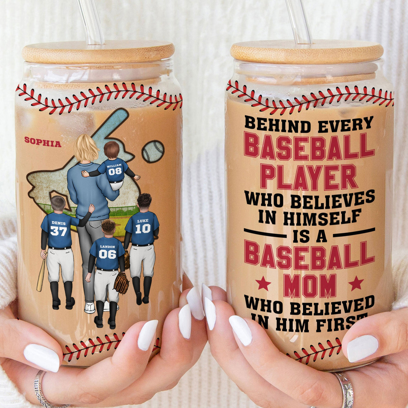 Mother's Day Gifts, Behind Every Baseball Player - Personalized Clear ...