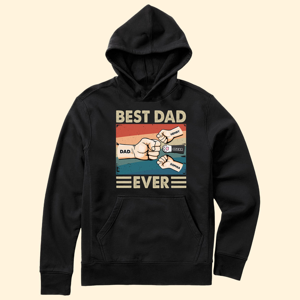 Best Dad Ever - Cartoon Version - Personalized Shirt Father's Day ...