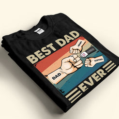 Best Dad Ever - Cartoon Version - Personalized Shirt Father's Day ...