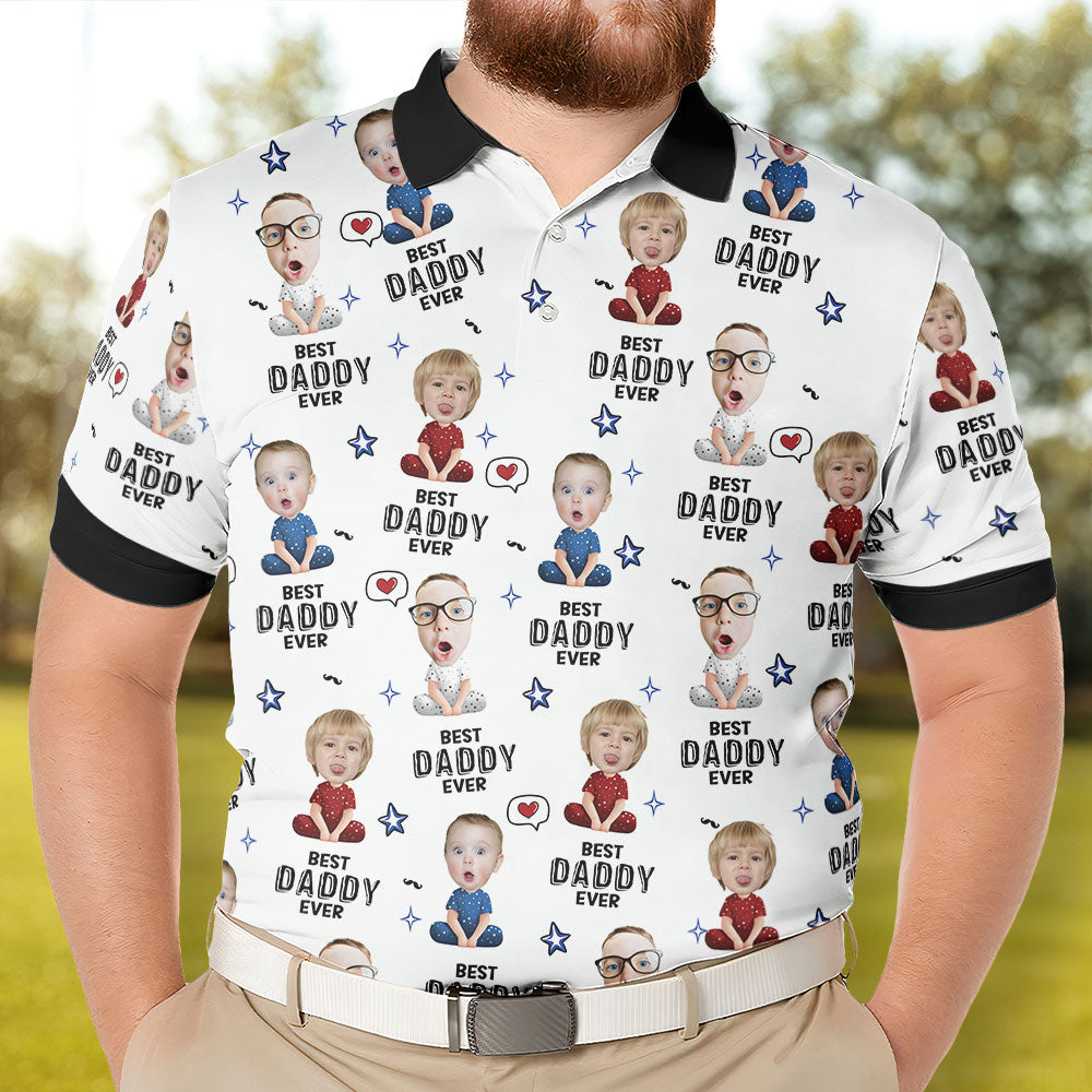 Father's Day Gifts, Best Dad Ever - Personalized Photo Polo Shirt ...