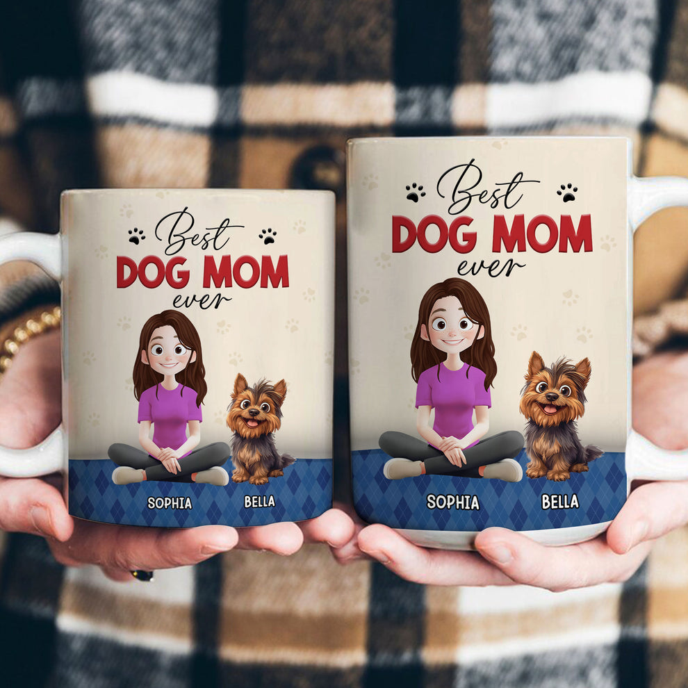 Best Dog Dad Ever Best Dog Mom Ever - Personalized Mug – Macorner