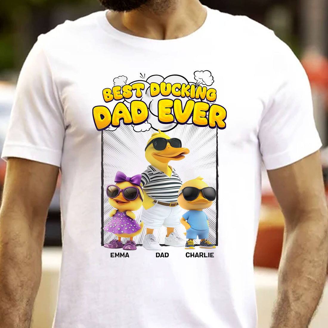 Father's Day Gifts, Best Ducking Dad Ever - Personalized Shirt – Macorner