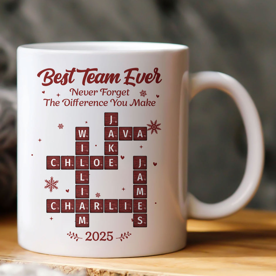 Best Team Ever Scrabble - Personalized Mug – Macorner