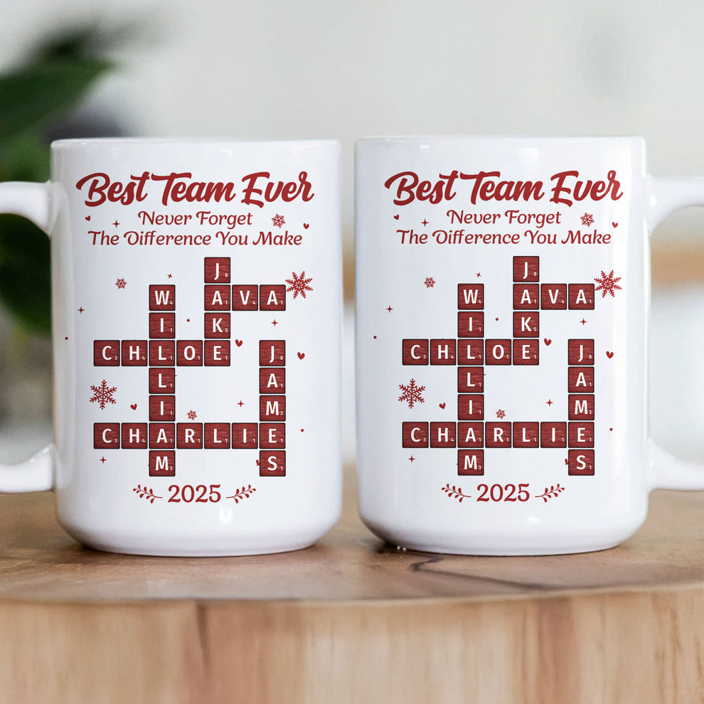 Best Team Ever Scrabble - Personalized Mug – Macorner