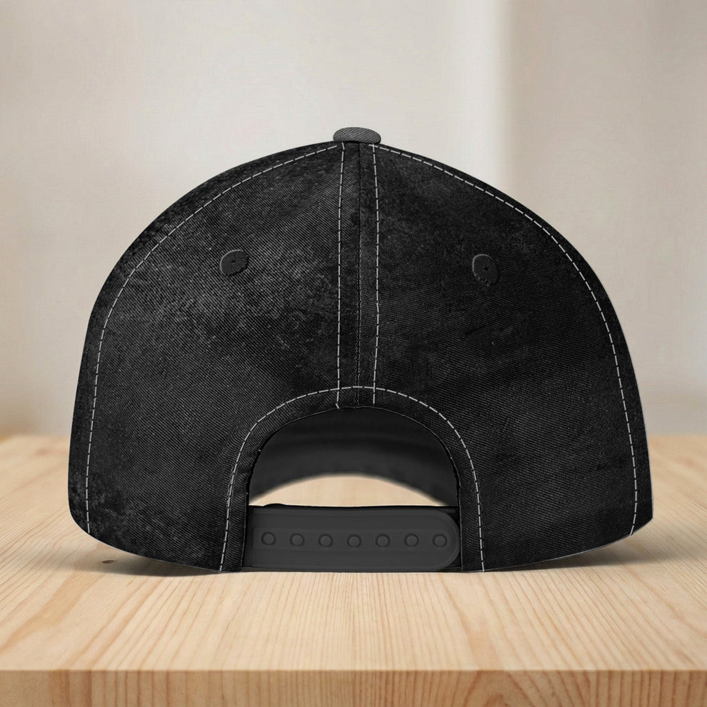 Best Dad Ever - Metal Style Print - Personalized Cap – Macorner