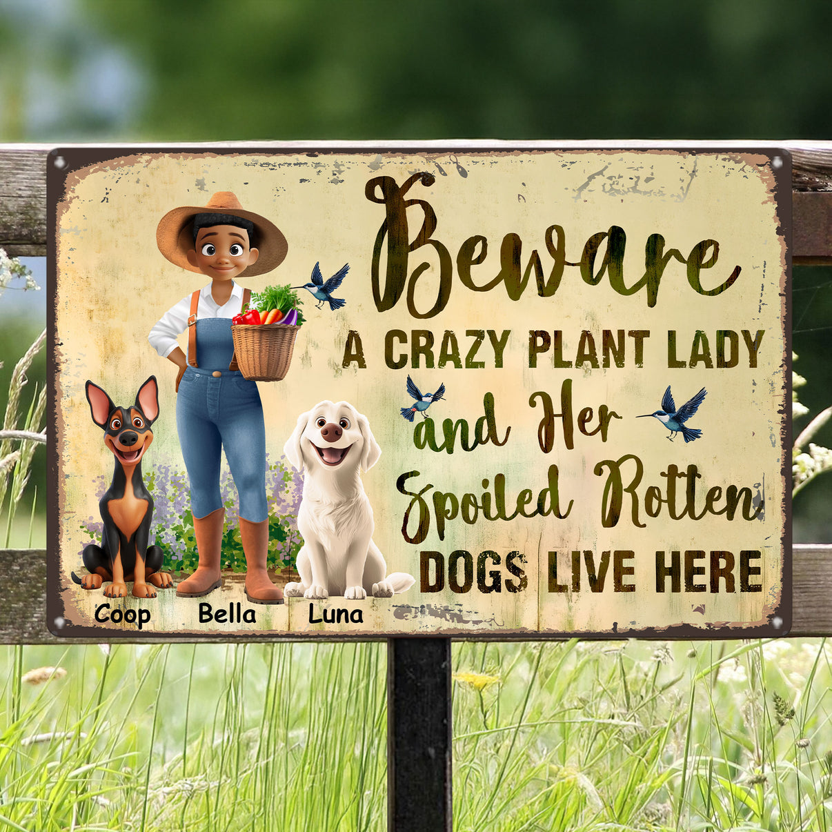 Beware A Crazy Plant Lady & Her Spoiled Rotten Dogs Live Here ...