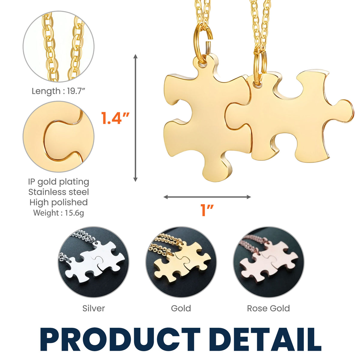 Birth Month Flower And Name - Personalized Engraved Puzzle Necklace ...