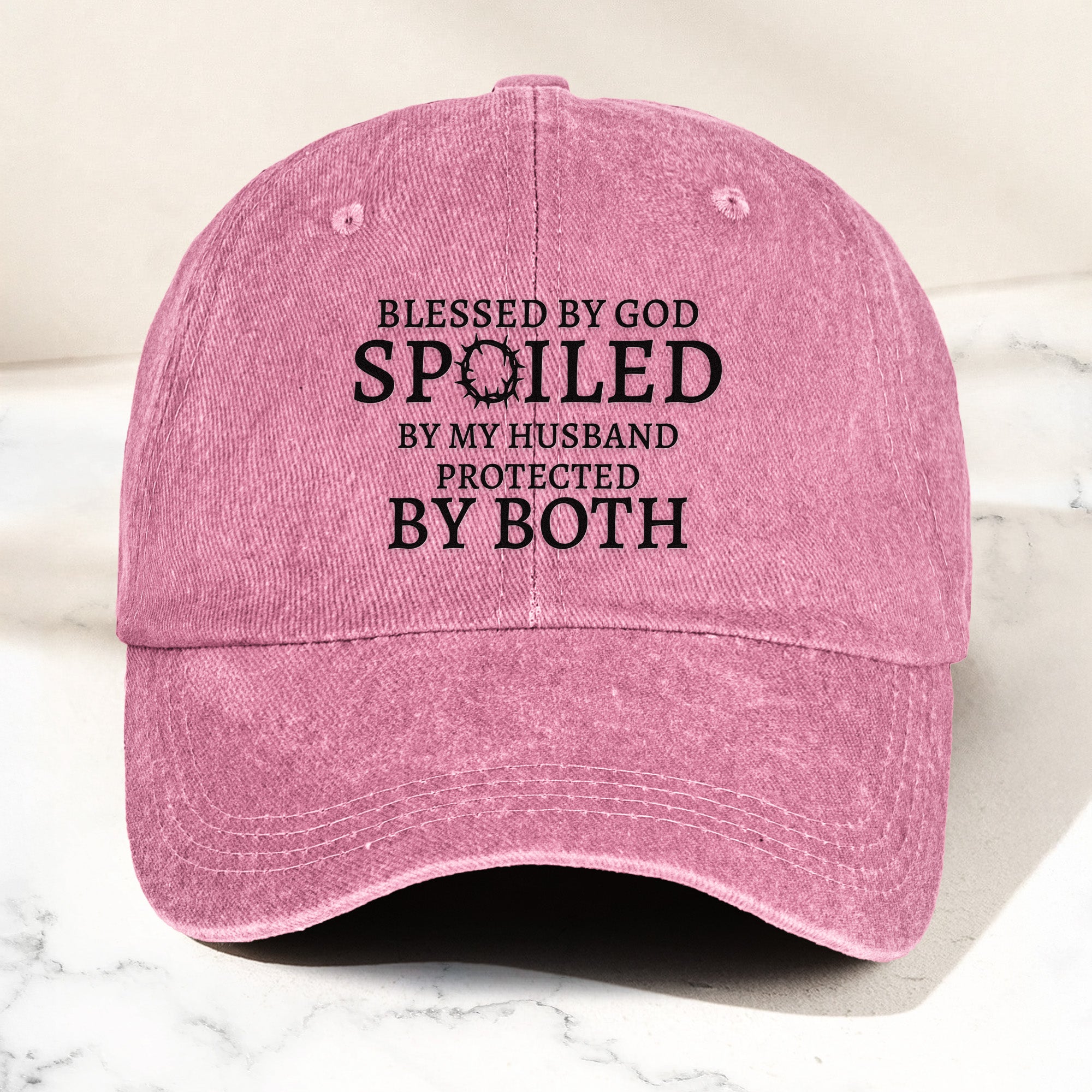 Blessed By God Spoiled By My Husband Protected By Both - Personalized ...