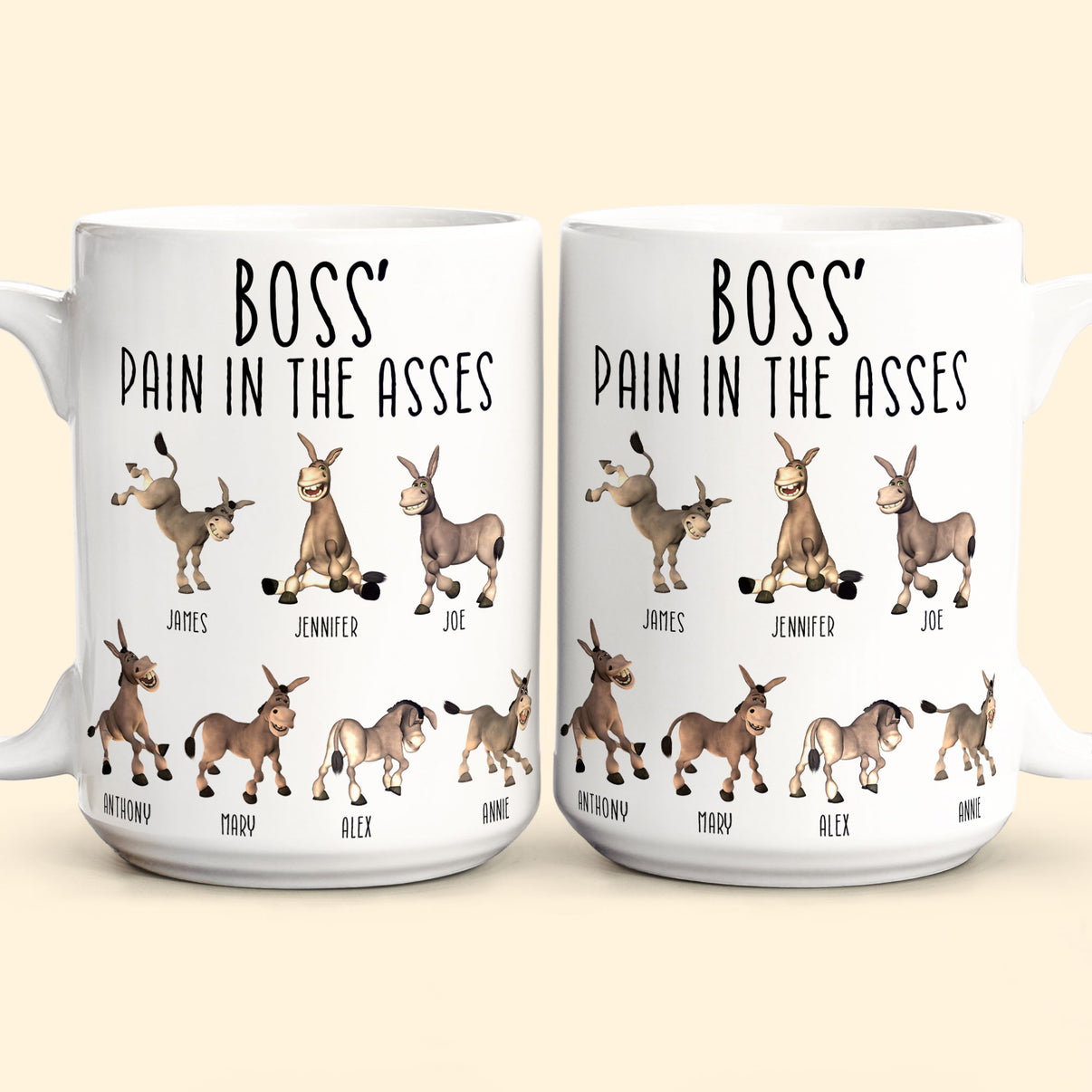 Boss' Pain In The Asses - Funny Boss Gift - Personalized Mug – Macorner