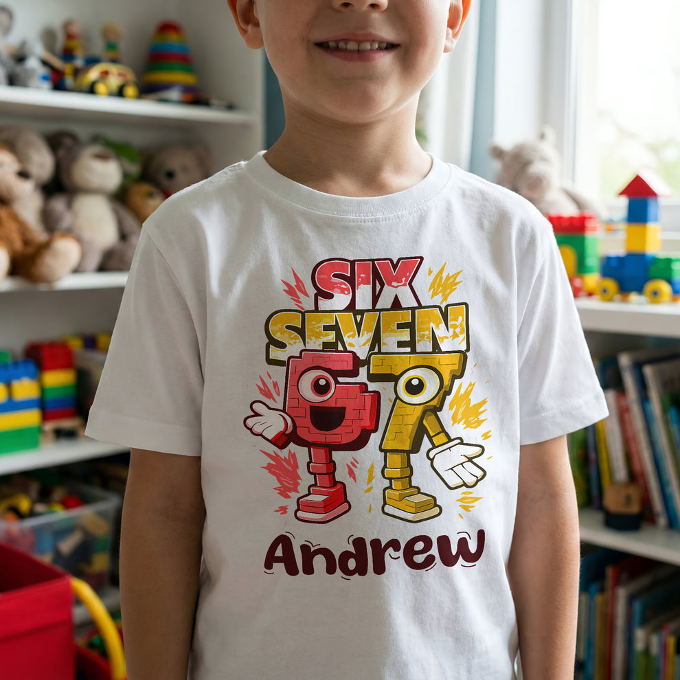 Brainrot Six Seven Kid Gaming - Personalized Shirt – Macorner