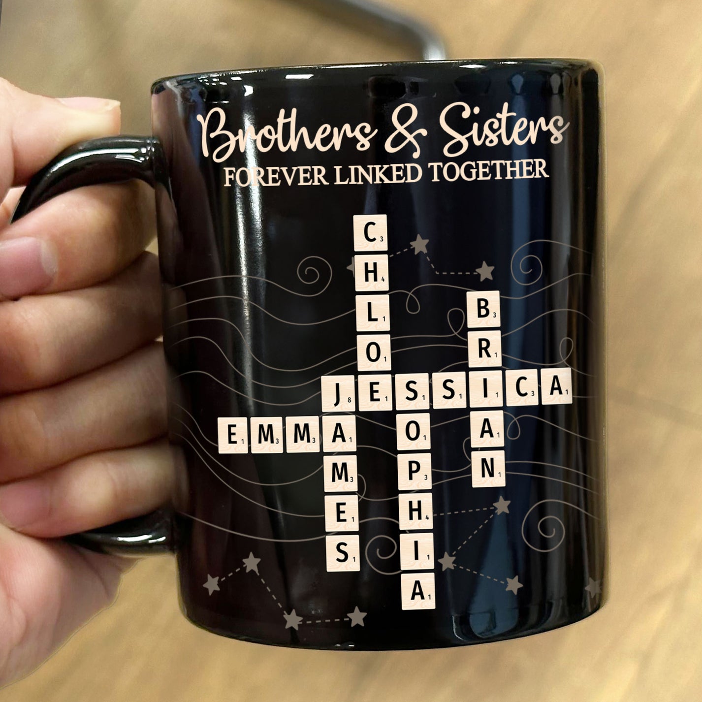 Brothers & Sisters Forever Linked Together New Version - Personalized ...