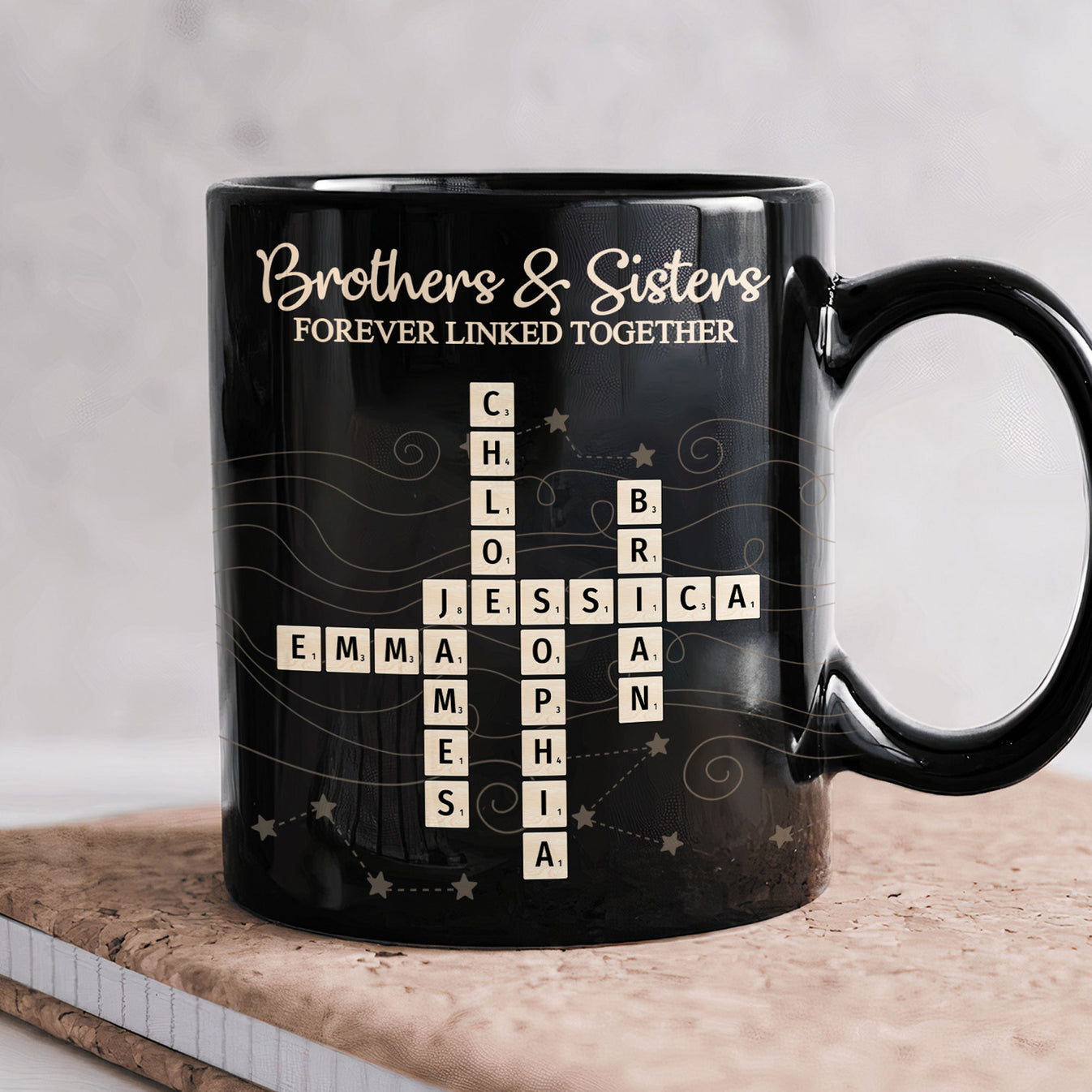 Brothers & Sisters Forever Linked Together New Version - Personalized ...