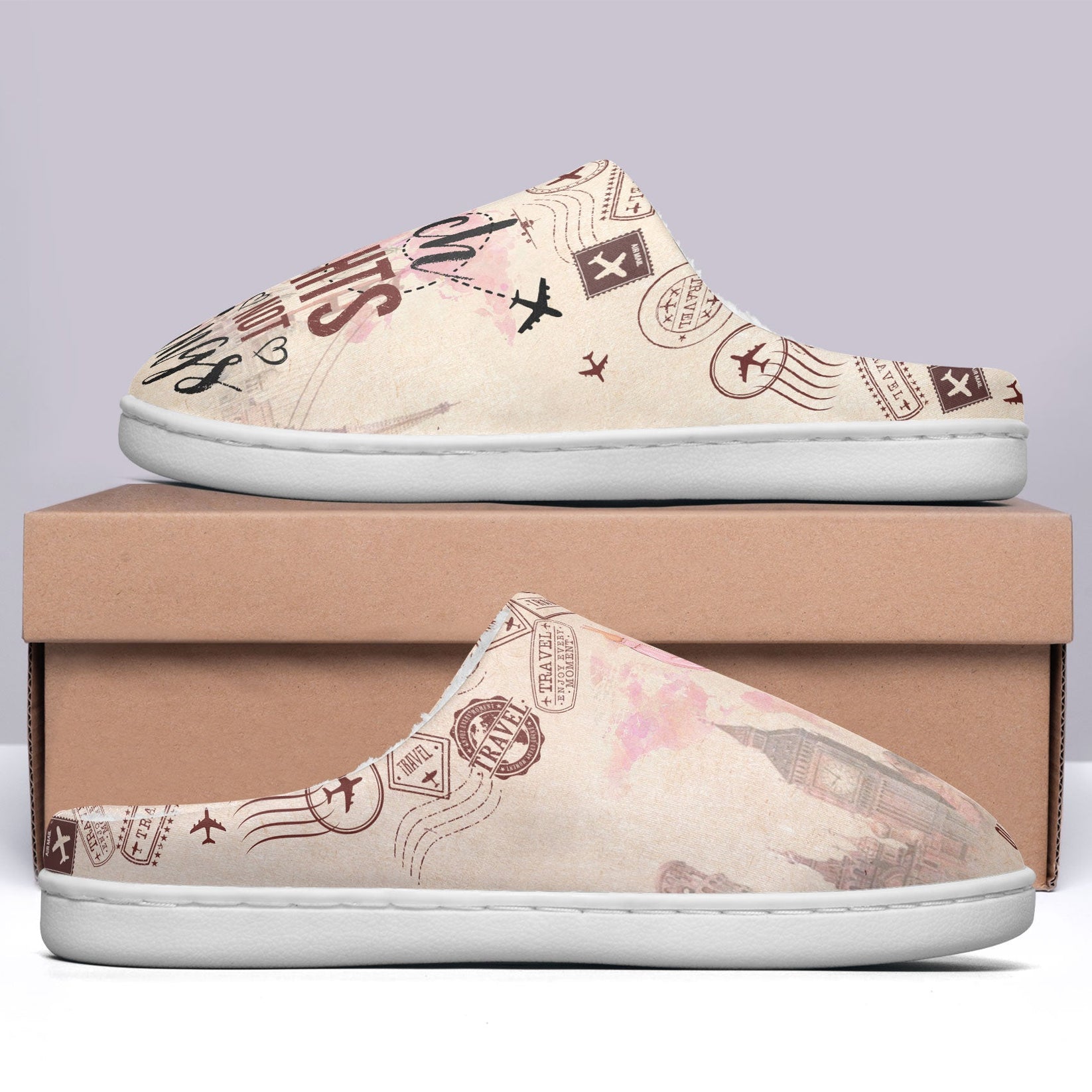 Catch Flights Not Feelings - Personalized Slippers – Macorner