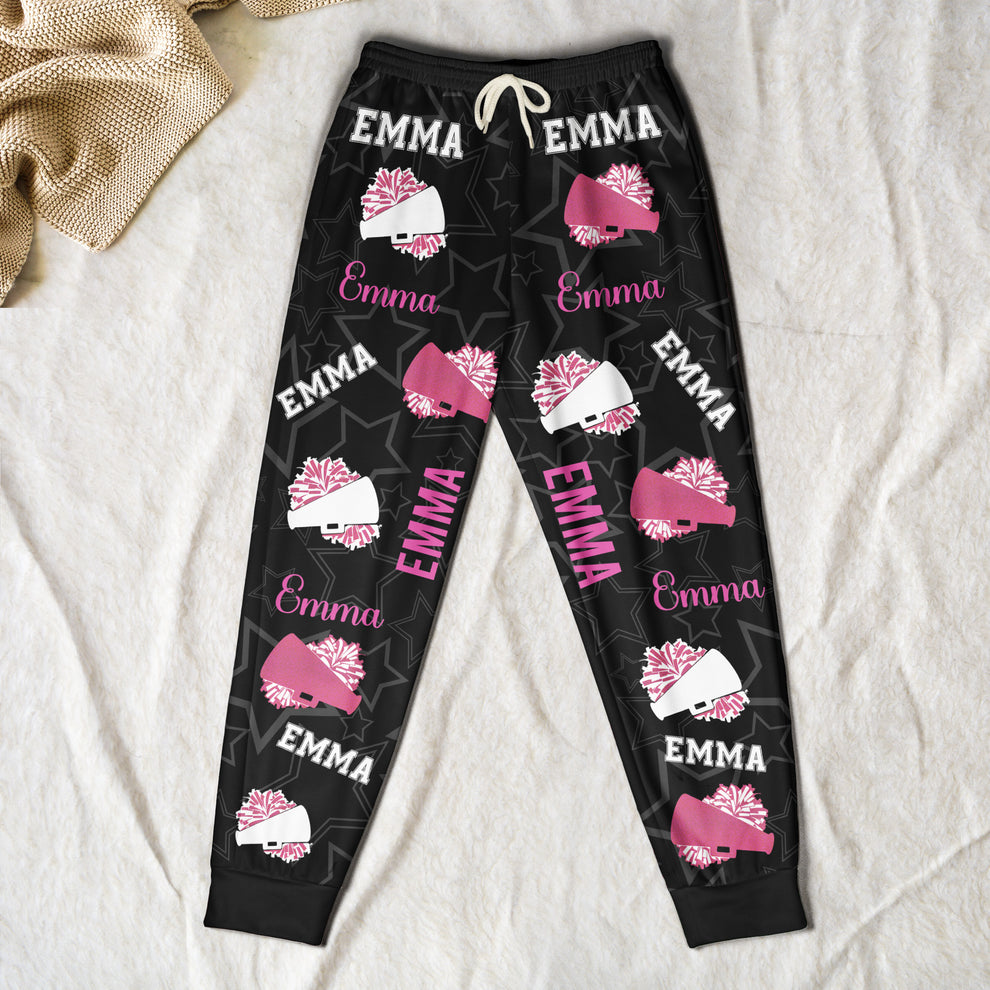 Cheerleader Custom Name, Color - Personalized Sweatpants - Lounge Pants ...