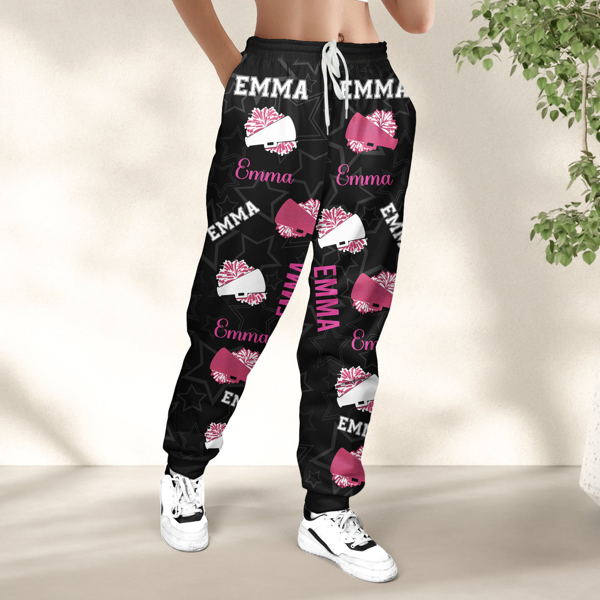 Cheerleader Custom Name, Color - Personalized Sweatpants - Lounge Pants ...