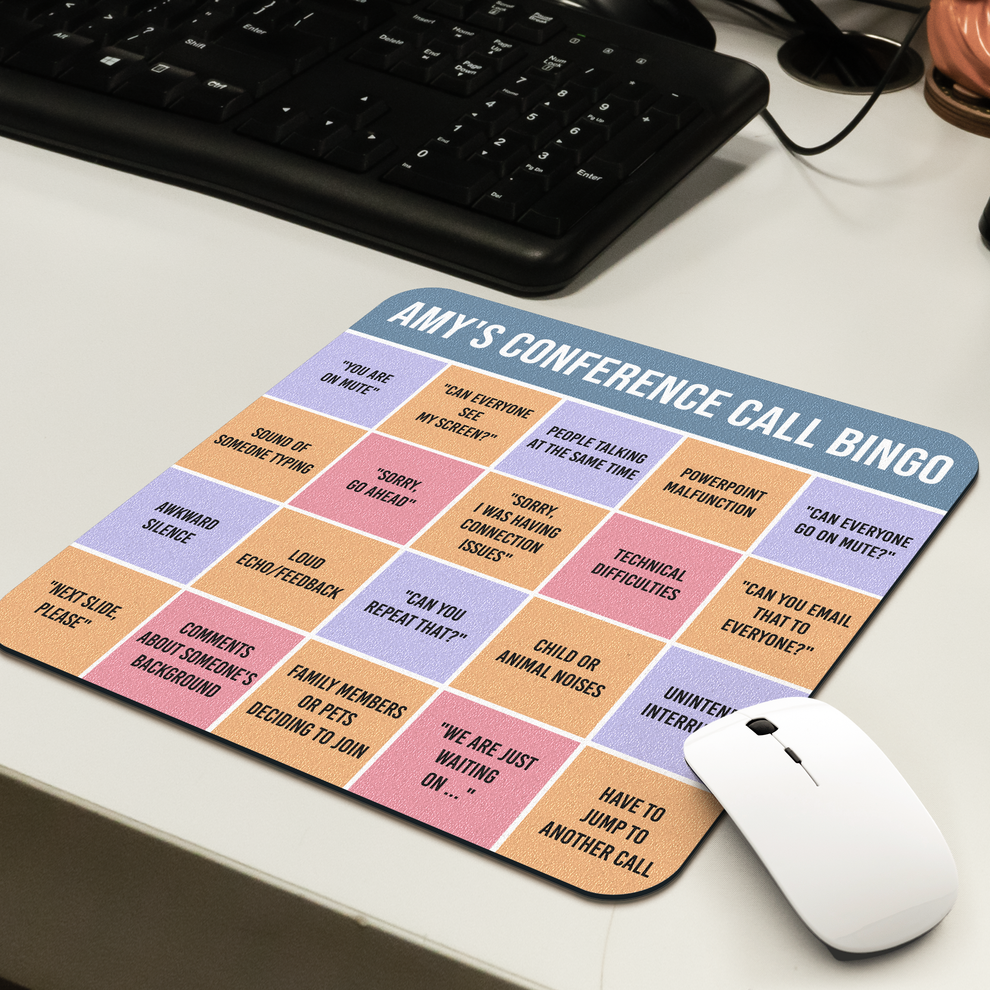 Conference Call For Work - Custom Shape Mouse Pad – Macorner