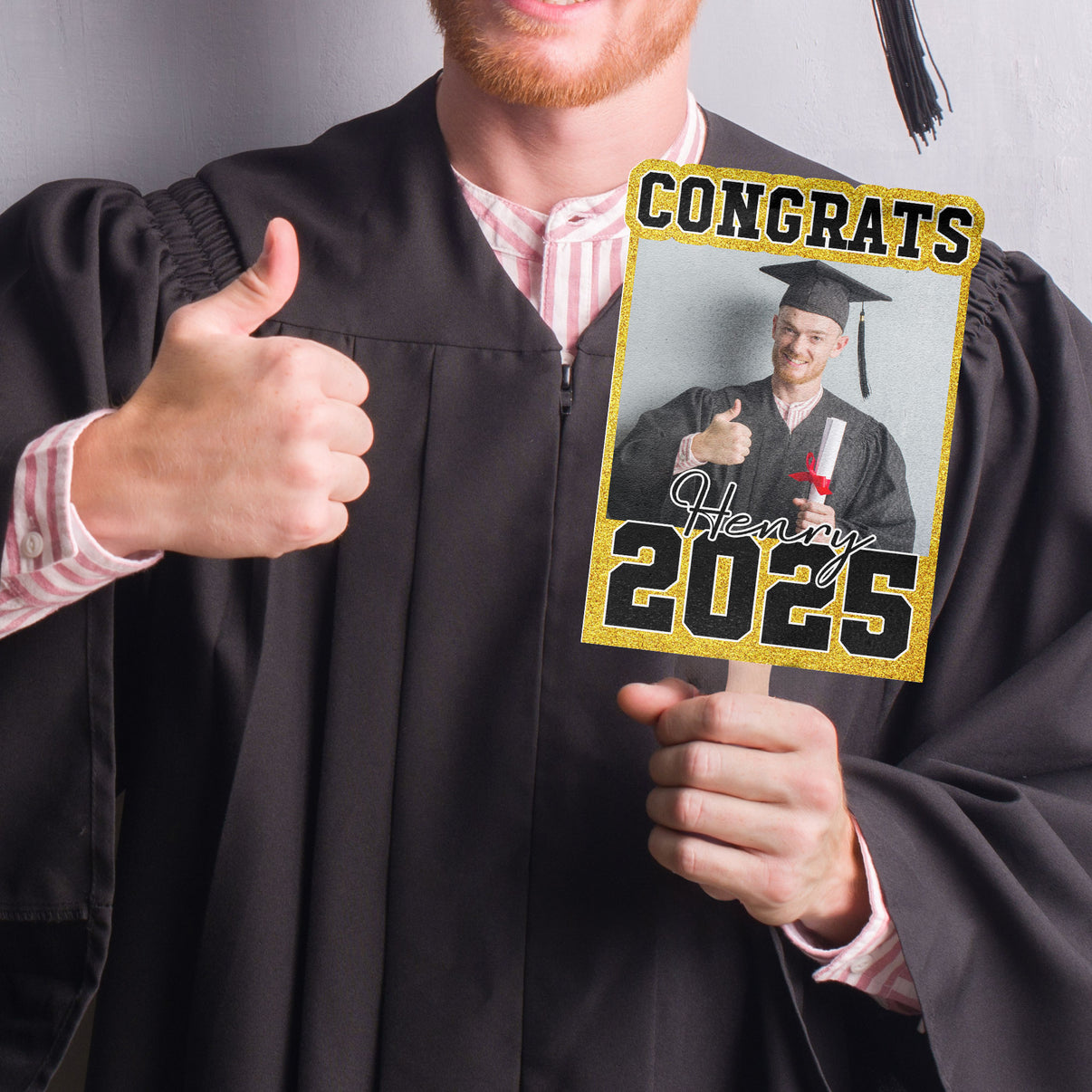 Congrats Graduation Fan Custom Photo - Custom Graduation Fan With ...