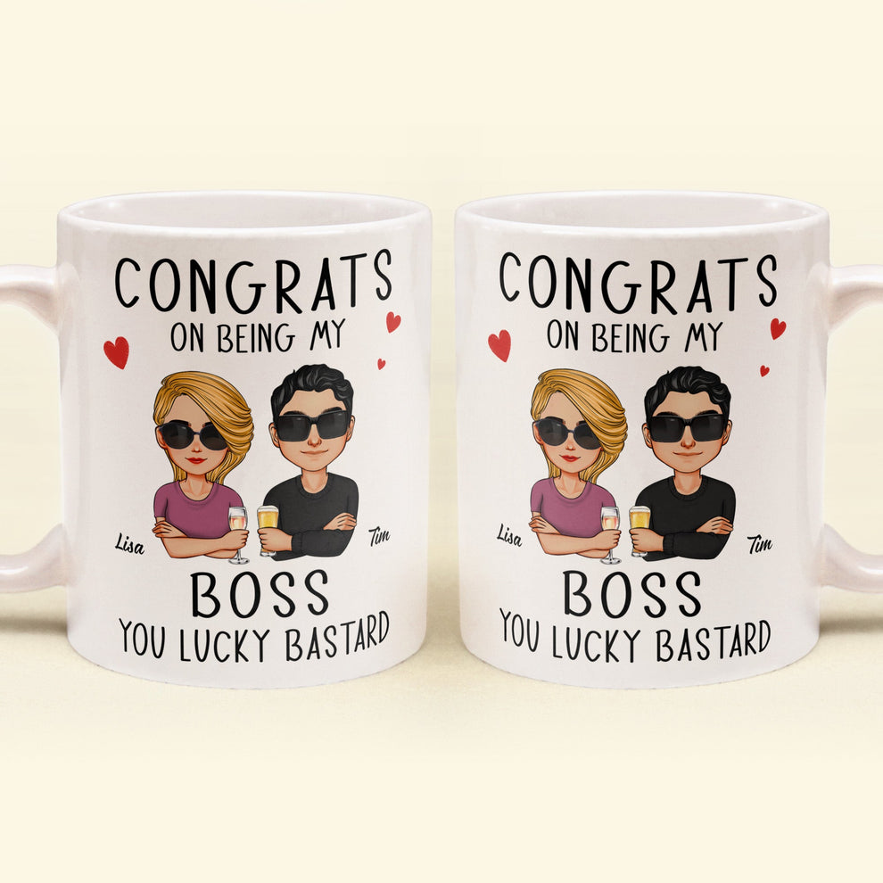 Congrats On Being My Boss - Personalized Mug – Macorner