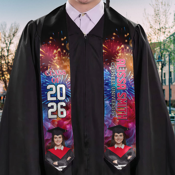 Congratulation Graduation Stole - Personalized Photo Graduation Stole ...