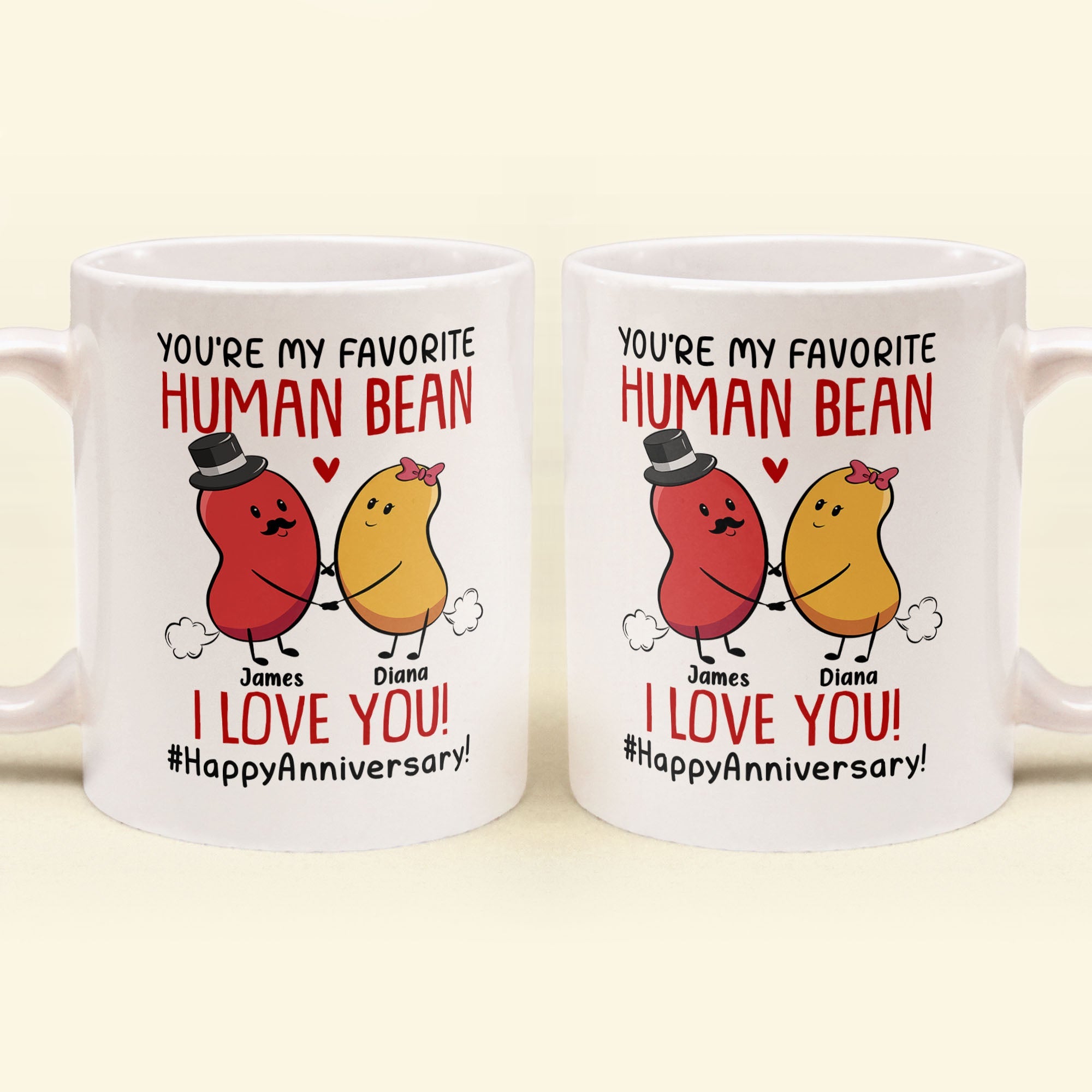 Couple You Are My Favorite Human Bean - Personalized Mug – Macorner