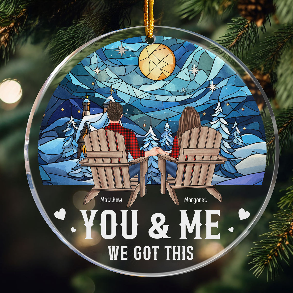 Couple You & Me We Got This - Personalized Acrylic Ornament – Macorner
