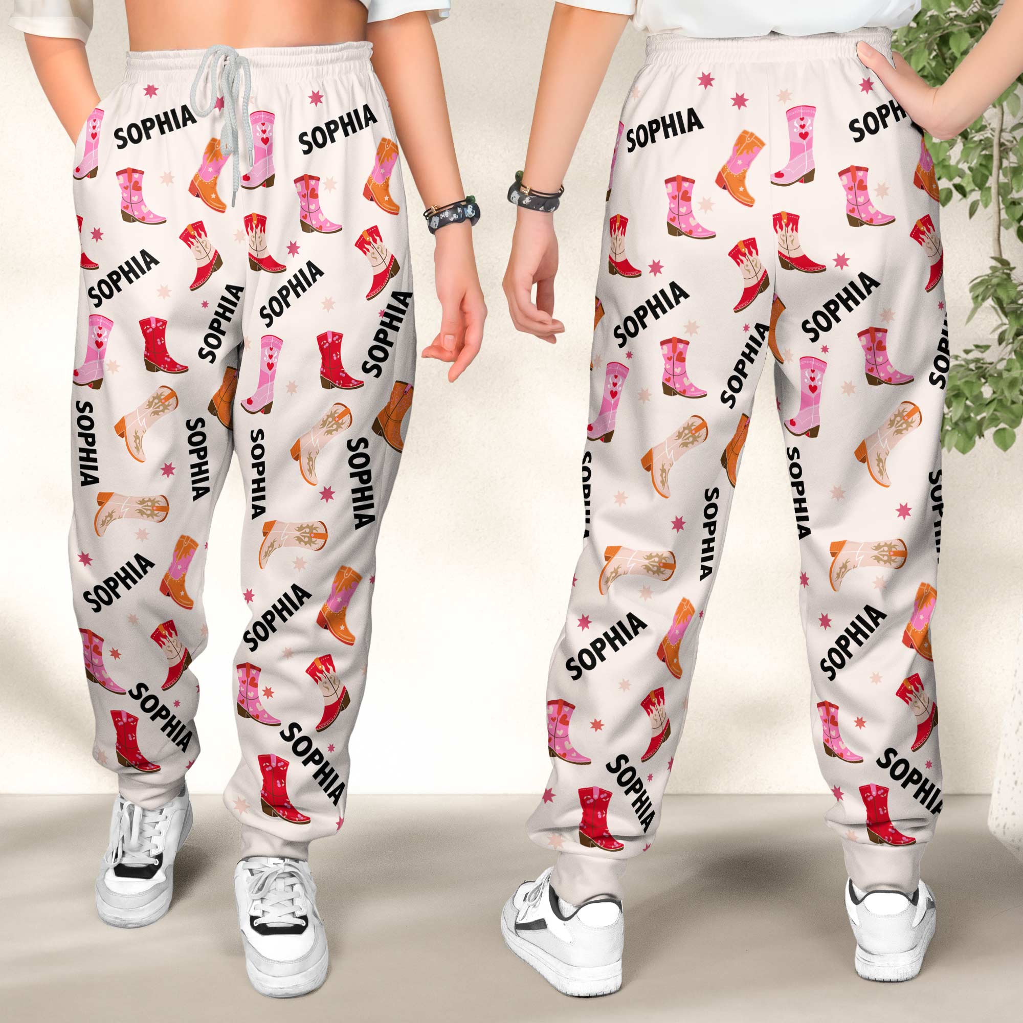 Cowboy Boots, Cowboy Girl Custom Name - Personalized Sweatpants – Macorner