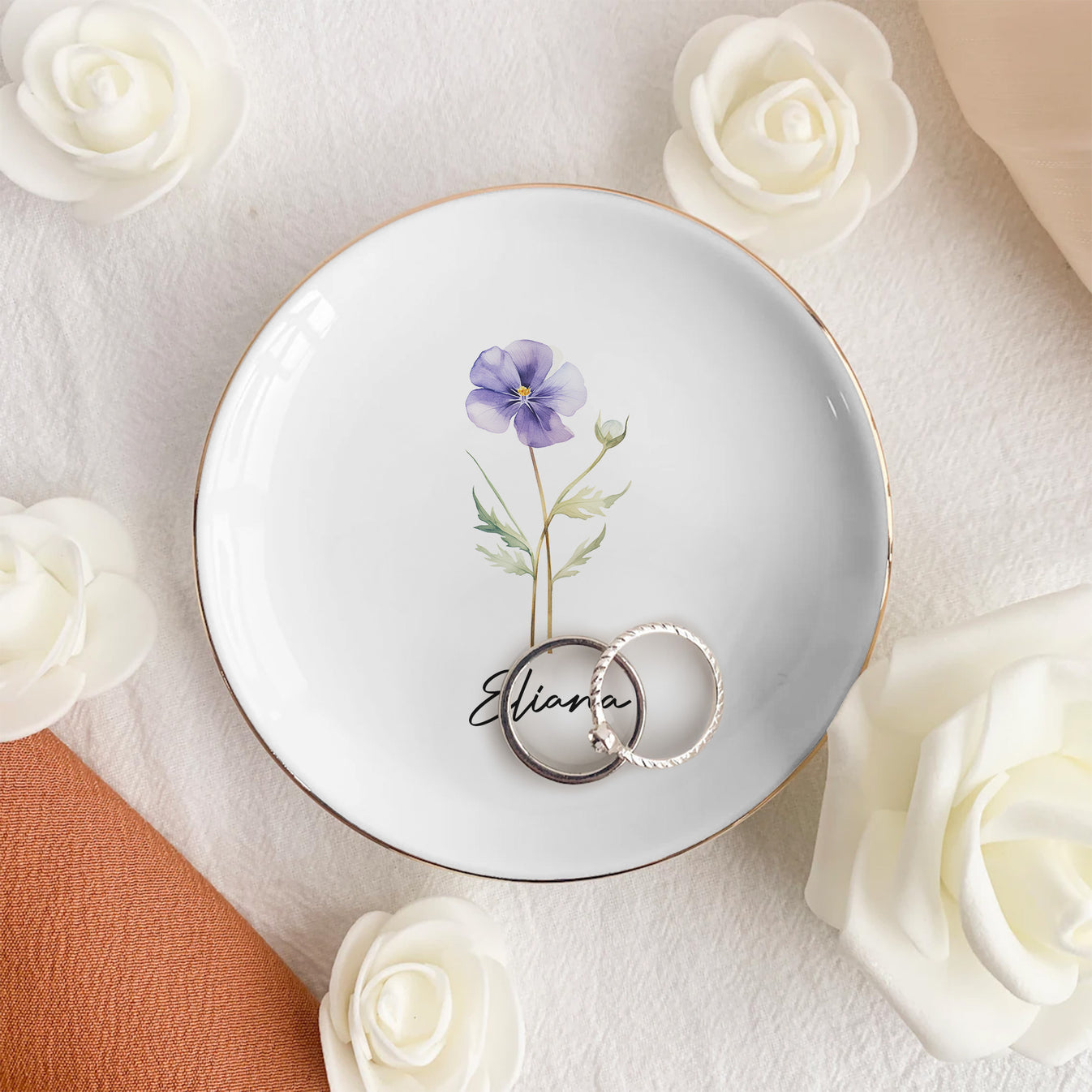 Custom Birth Flower & Name For Her, Gift For Friends, Coworkers, Daugh ...