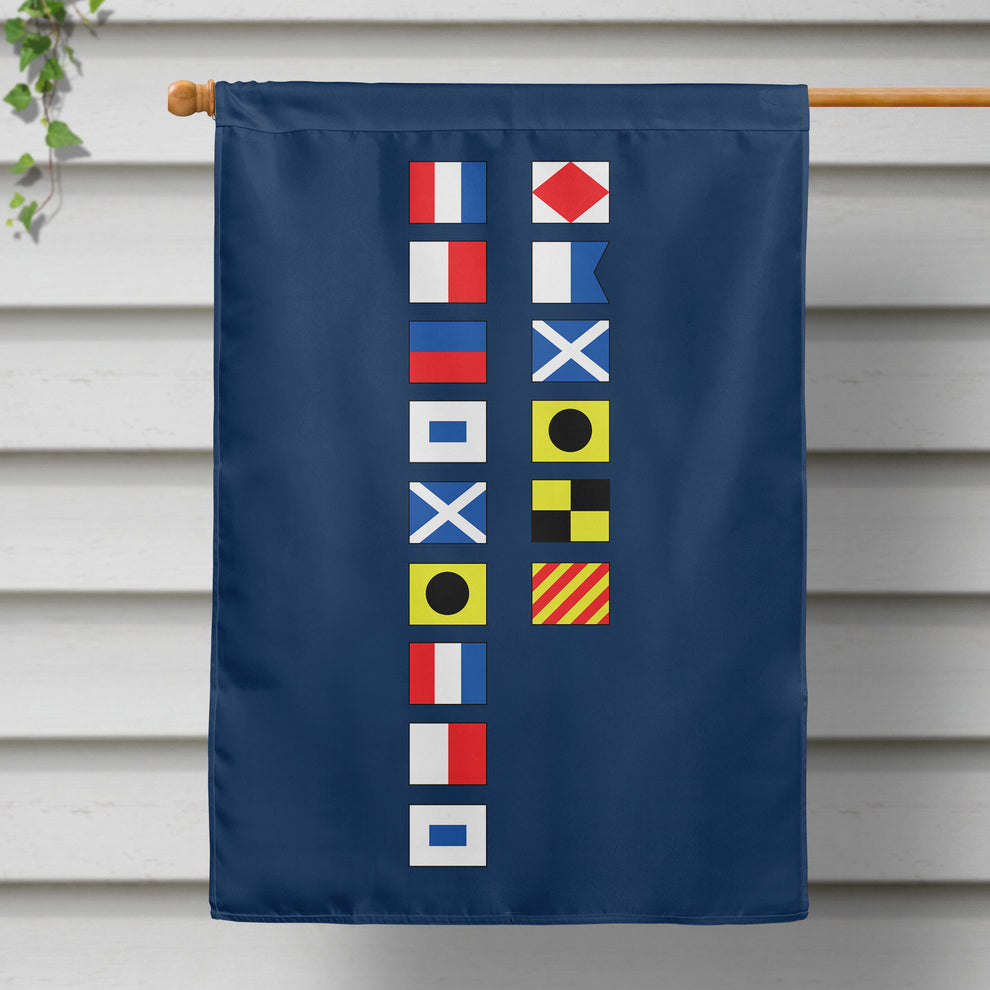 Custom Family Name In Nautical Flag - Personalized Flag – Macorner