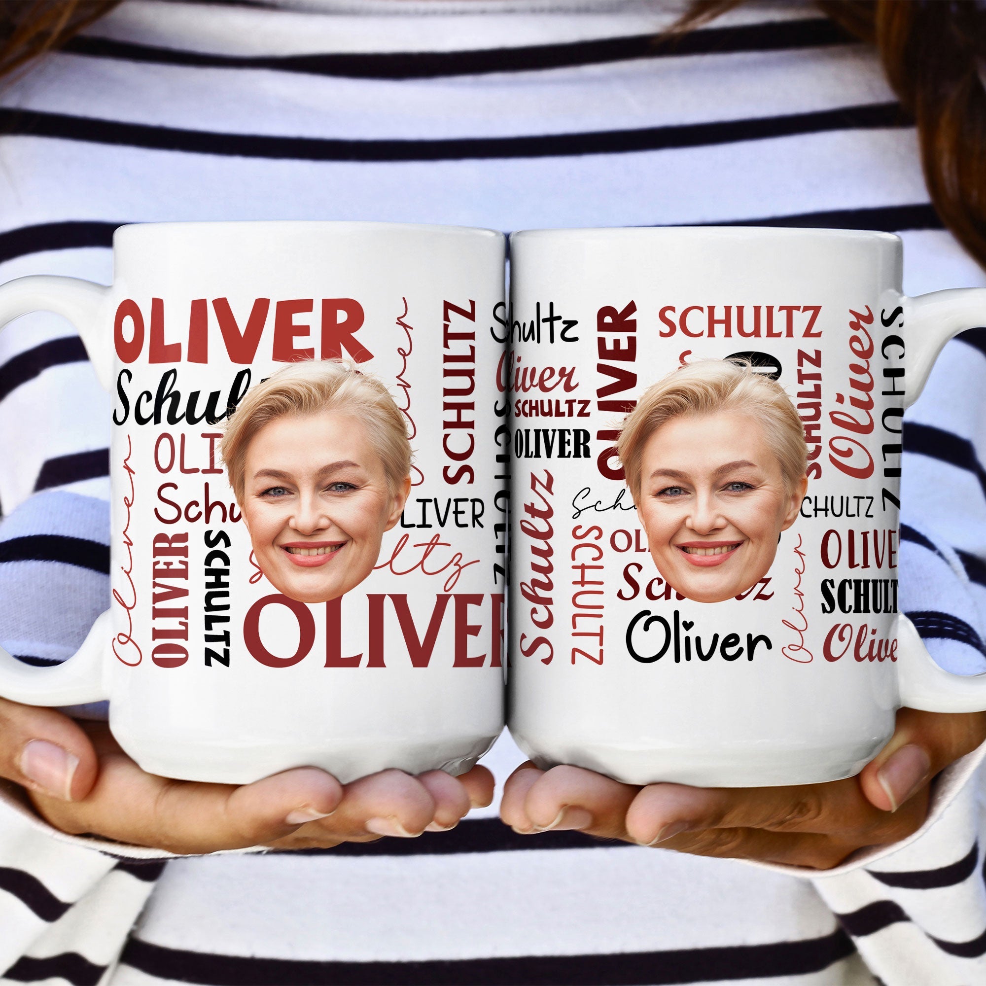 Custom Funny Face Signature Style - Personalized Photo Mug – Macorner
